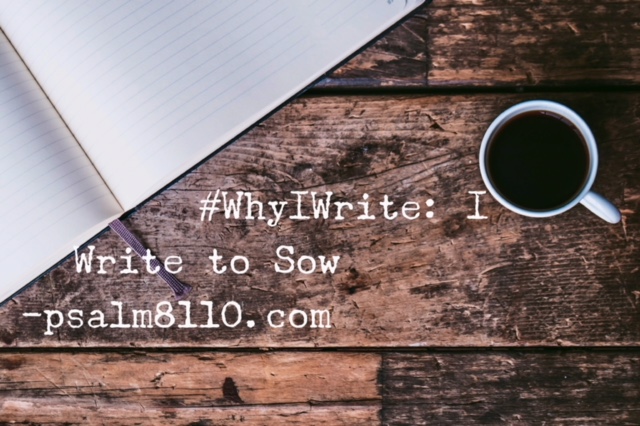 #WhyIWrite : I Write TO SOW – Katiejwilson.com
